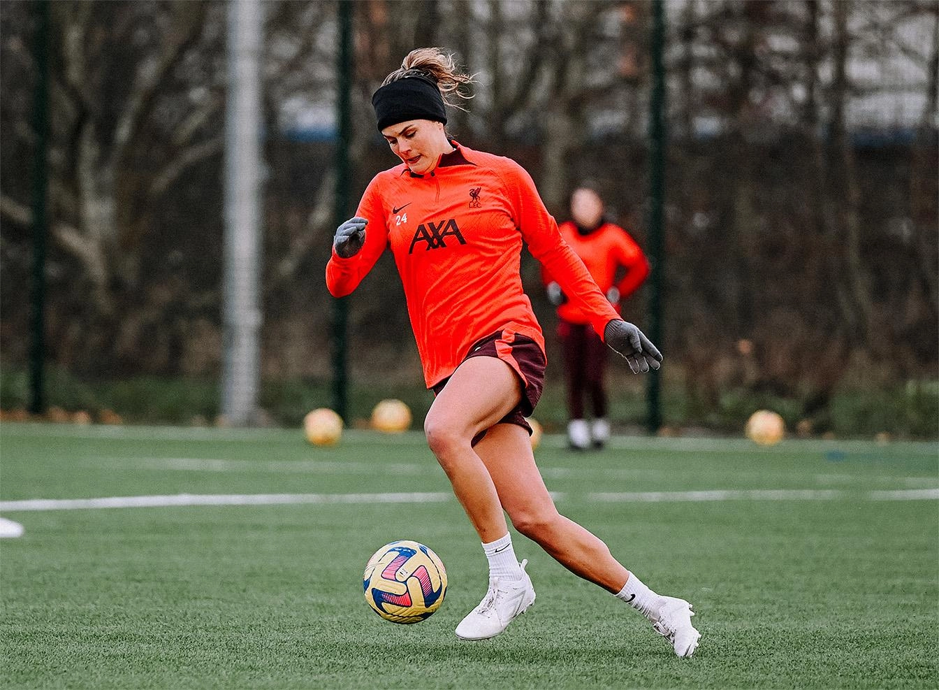 Photos: Sofie Lundgaard trains with LFC Women ahead of United trip - Liverpool FC